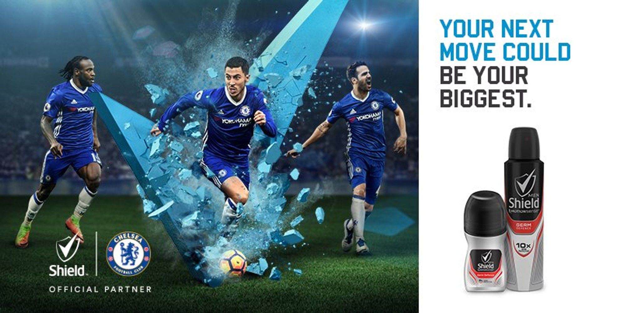 Get up and get moving with Shield and Chelsea FC