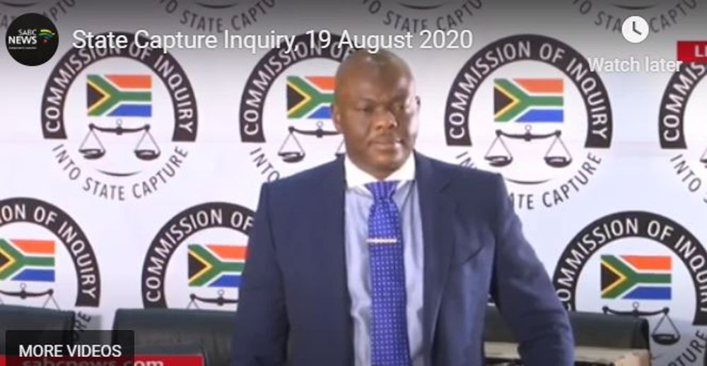LIVE FEED: State Capture Inquiry - August 19, 2020