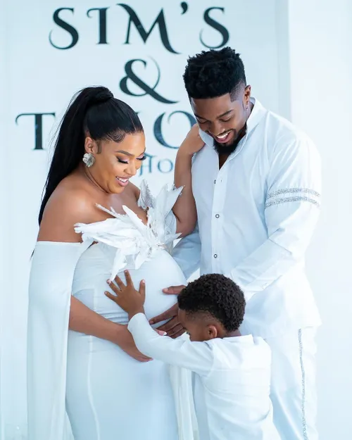 LOOK: Simphiwe ‘Simz’ Ngema and Tino Chinyani announce baby Kabo's arrival