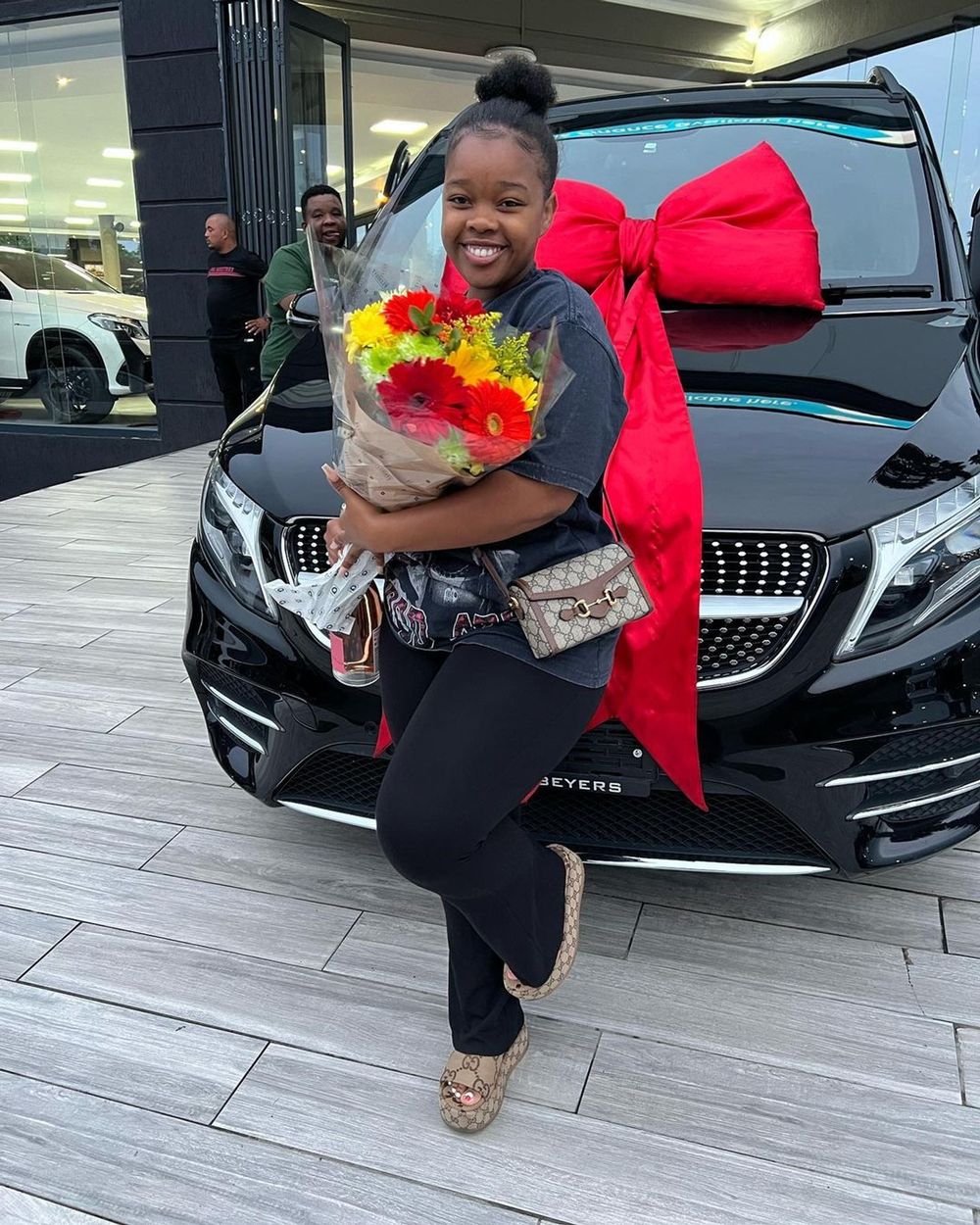 LOOK: Boohle gifts herself a Mercedes Benz V-Class