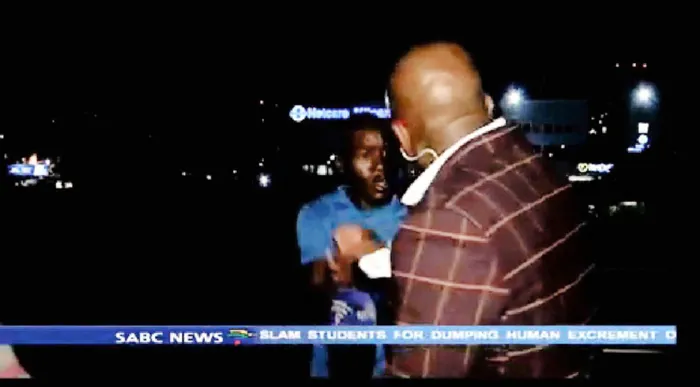 Muggers attack SABC crew on live TV