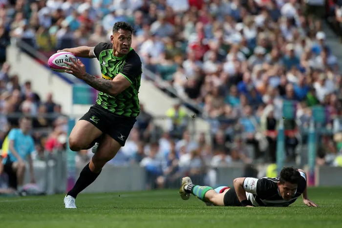 Israel Folau booed and beaten as Barbarians win at Twickenham