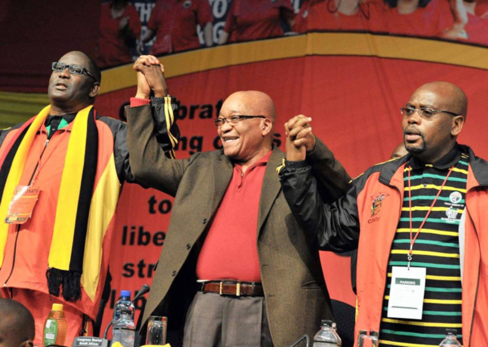 Cosatu calls for Zuma to remain face of ANC