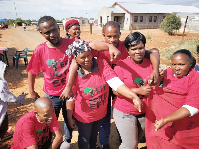 Warm welcome for EFF members voting in Orania
