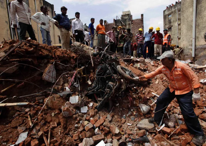 Seven killed in India buildings collapse