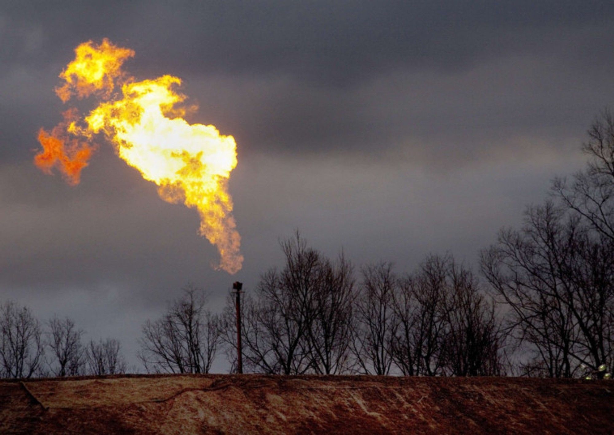 Fracking sites show high methane levels