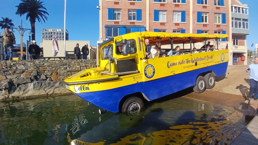 Bus boat makes a splash