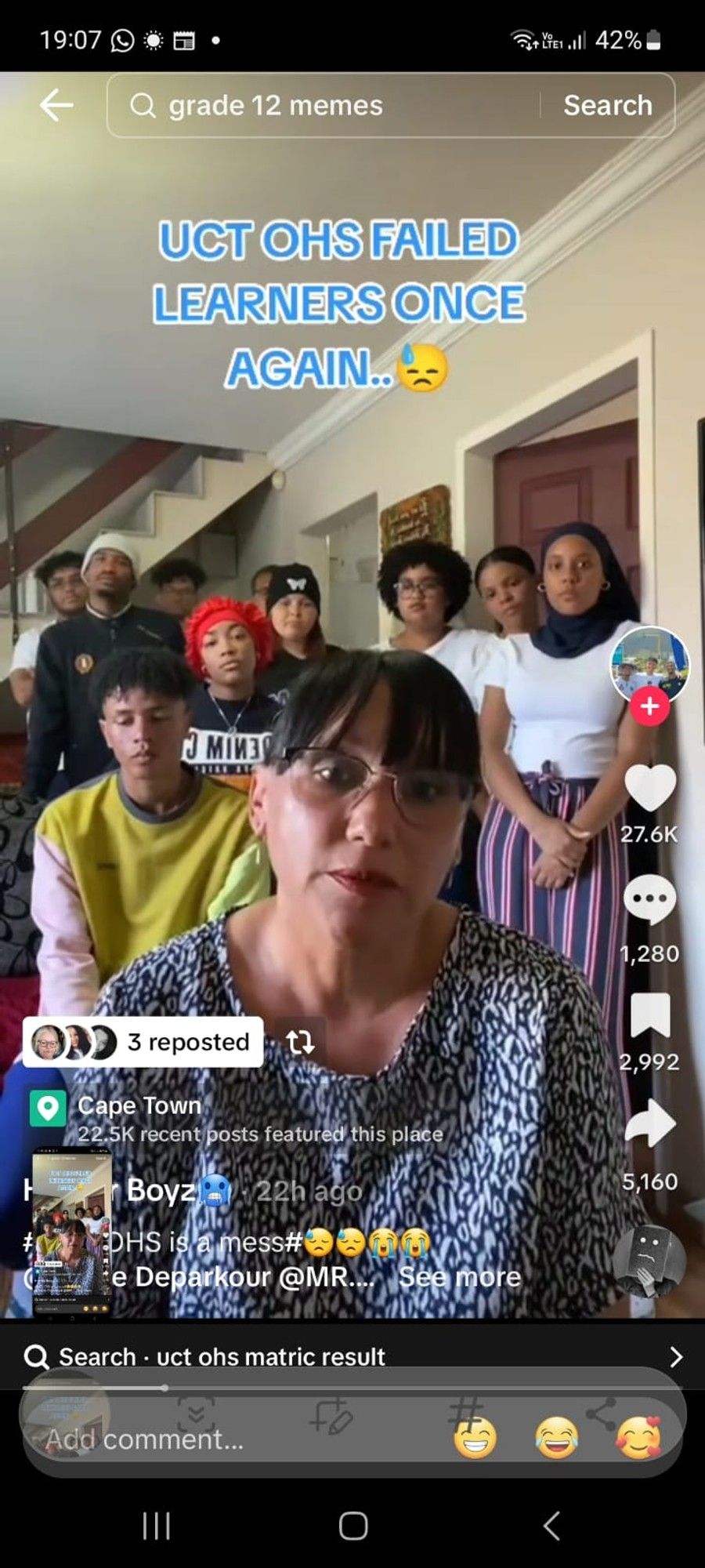 Backlash at UCT Online High School over NSC exam results and support