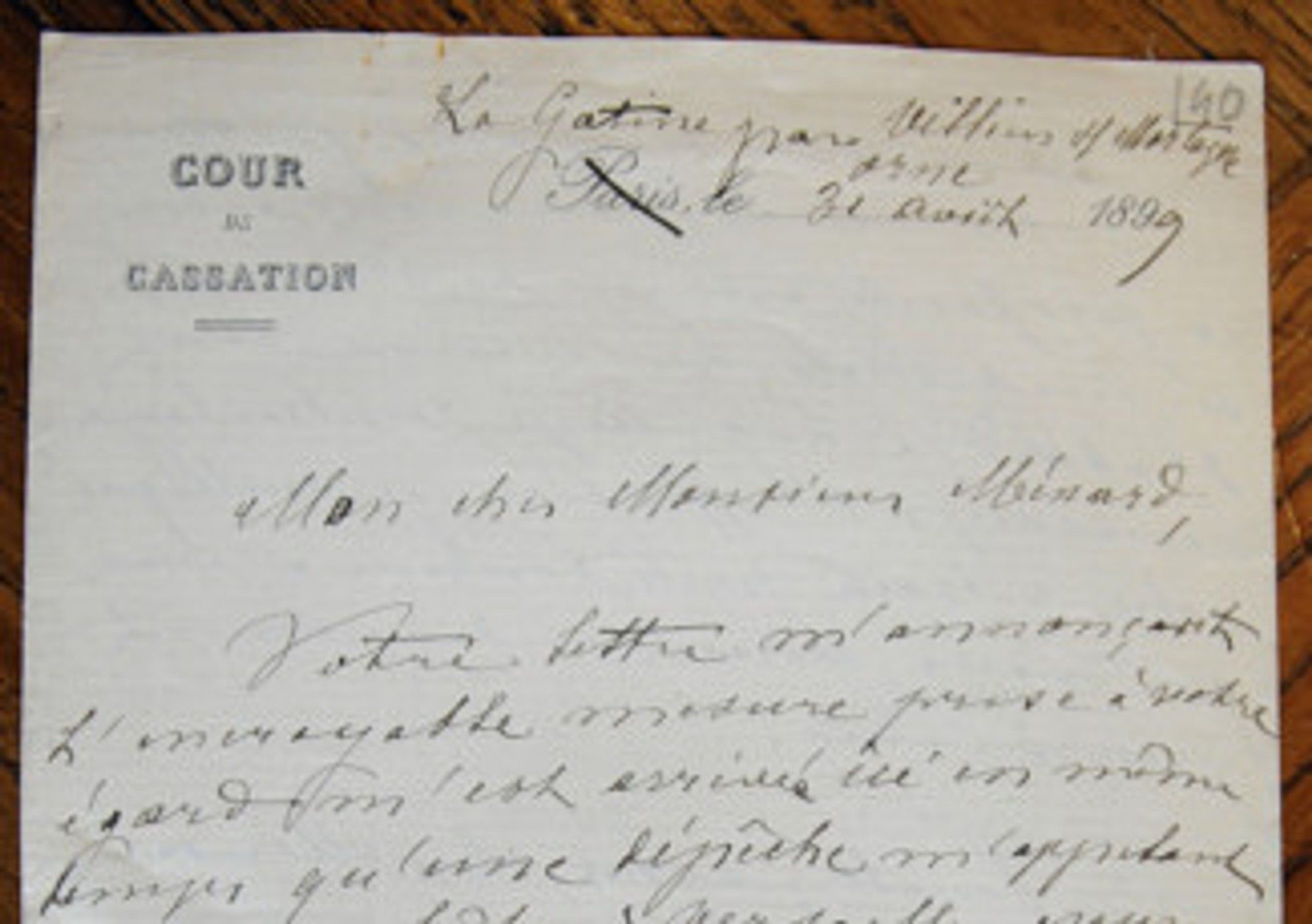 Dreyfus prison letter goes under hammer