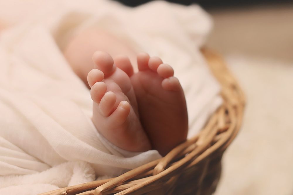 Baby born 'pregnant' with his twin