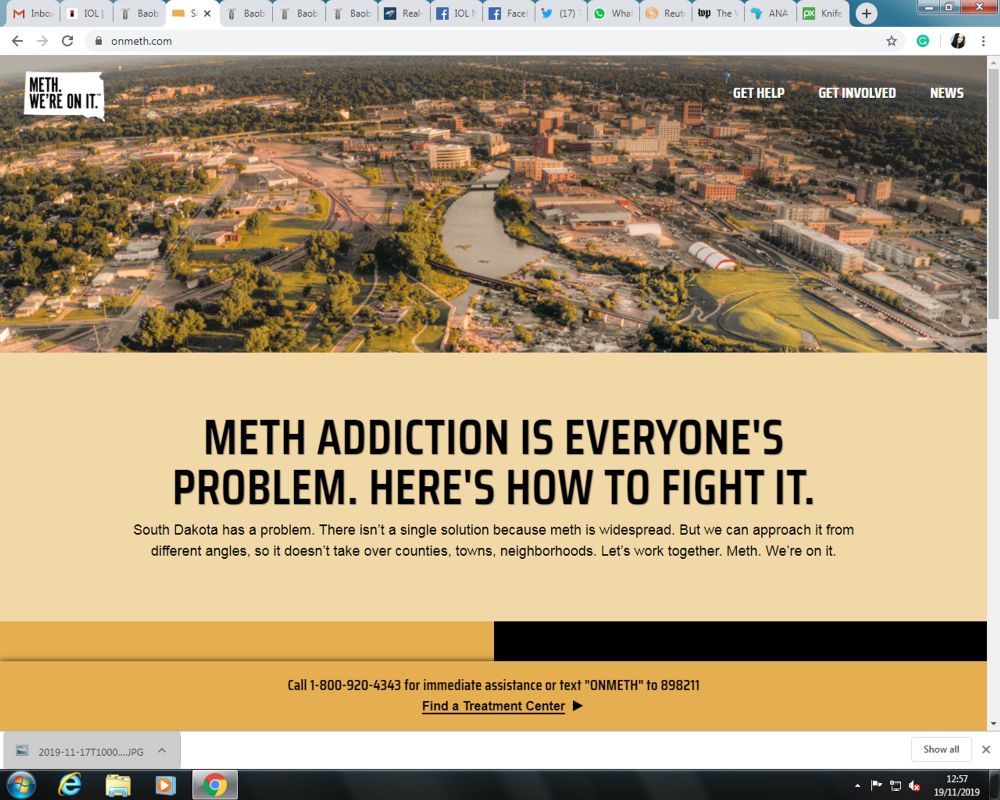 'Meth. We're on it': South Dakota ridiculed over anti-drug ad campaign