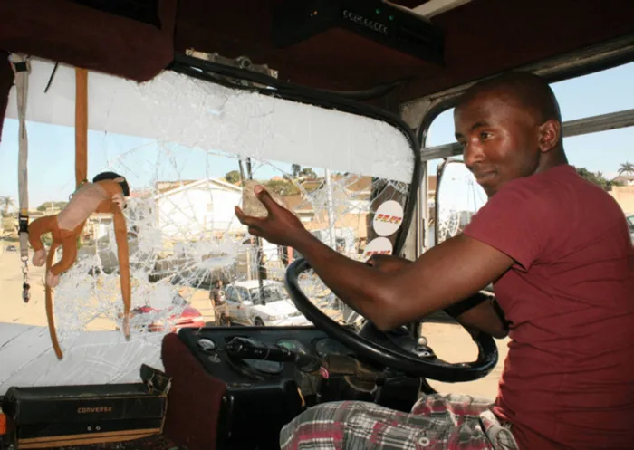 Taxi strike turns violent