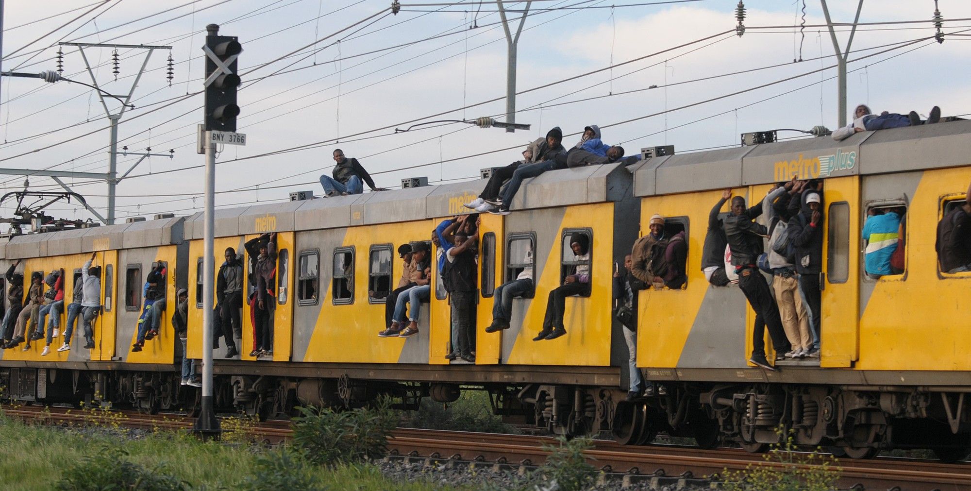Central line train suspension lifted