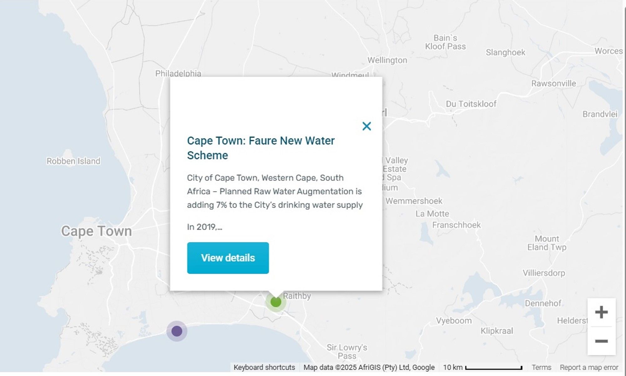 Cape Town makes its mark on world map for water reuse