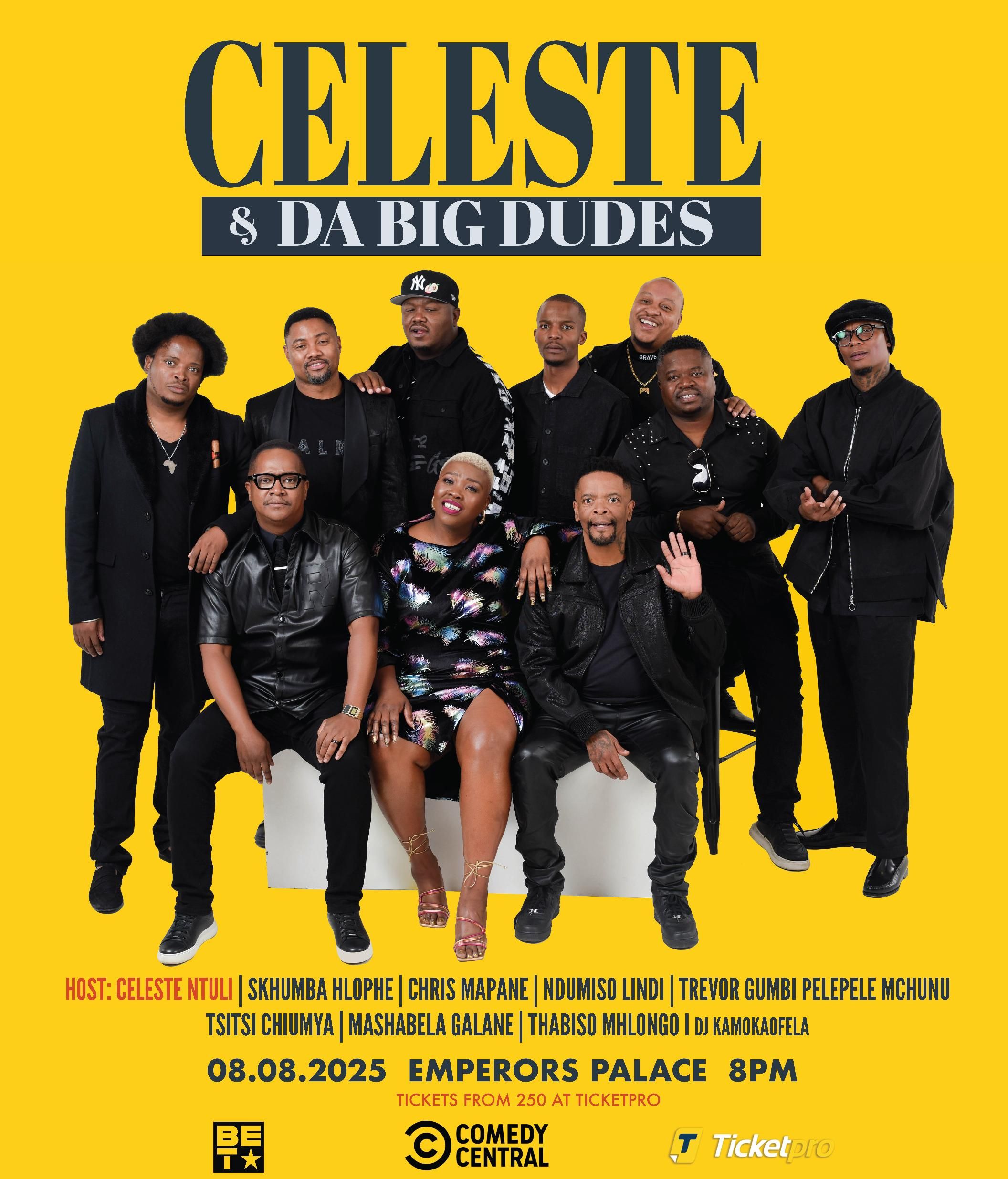 Celeste Ntuli gears up for 'Celeste & DA BIG DUDES' after winning ...