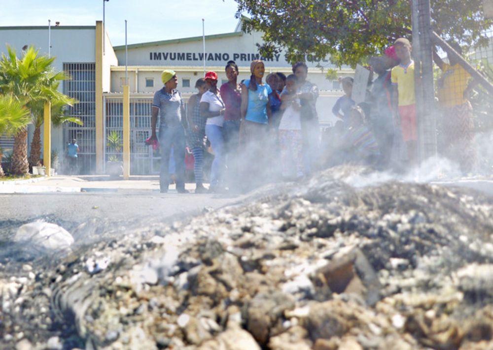 Teachers chased away from school