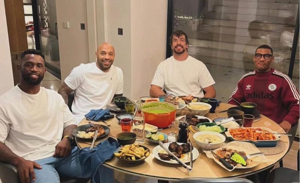 Thierry Henry hosts Springboks in London, continuing his special bond ...