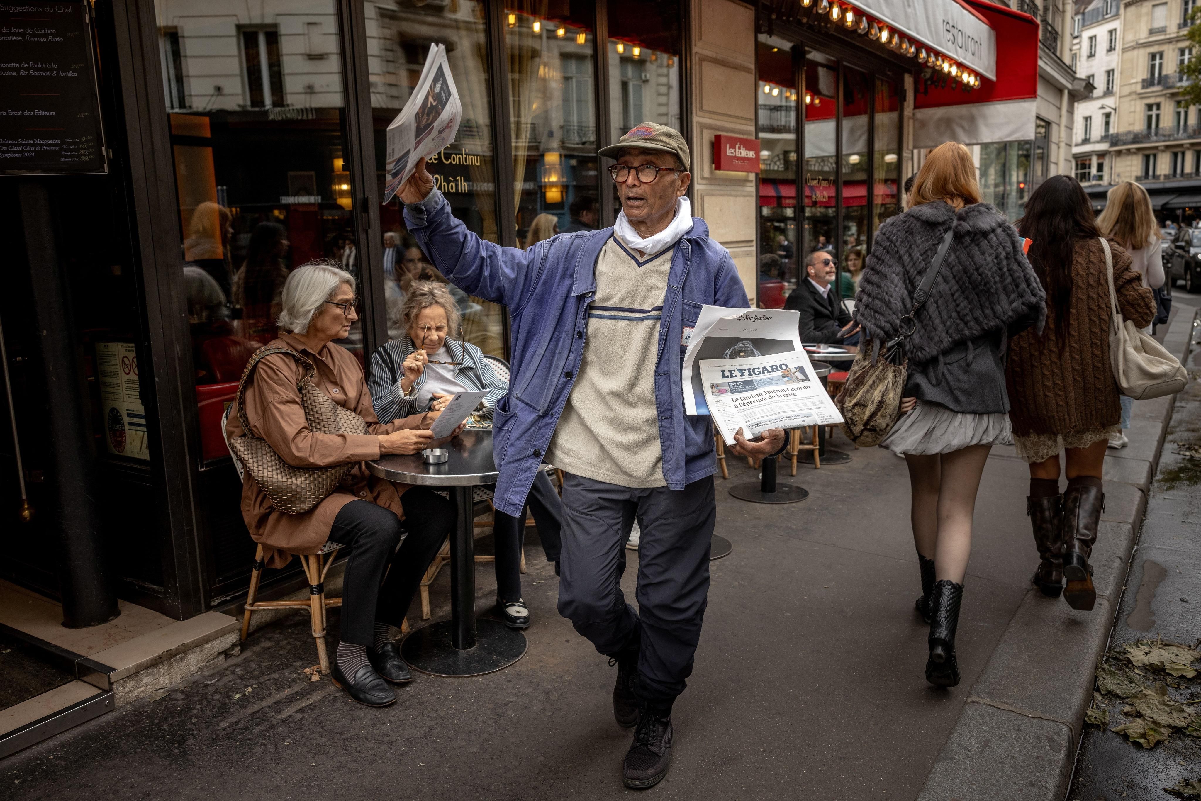 Ali Akbar, Paris’s beloved newspaper hawker, honoured by Macron
