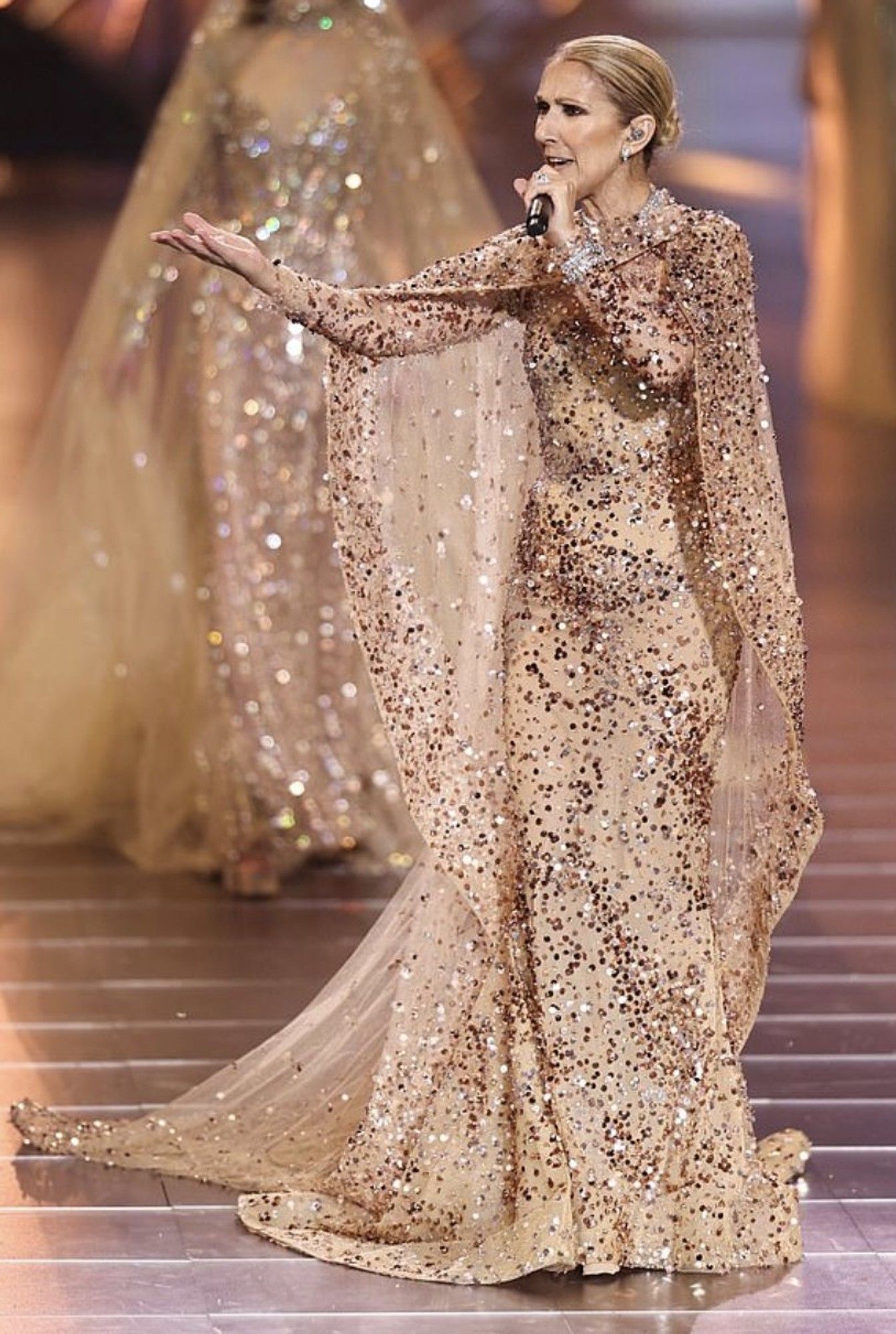 Celine Dion steals the show at Elie Saab fashion gala in Saudi Arabia
