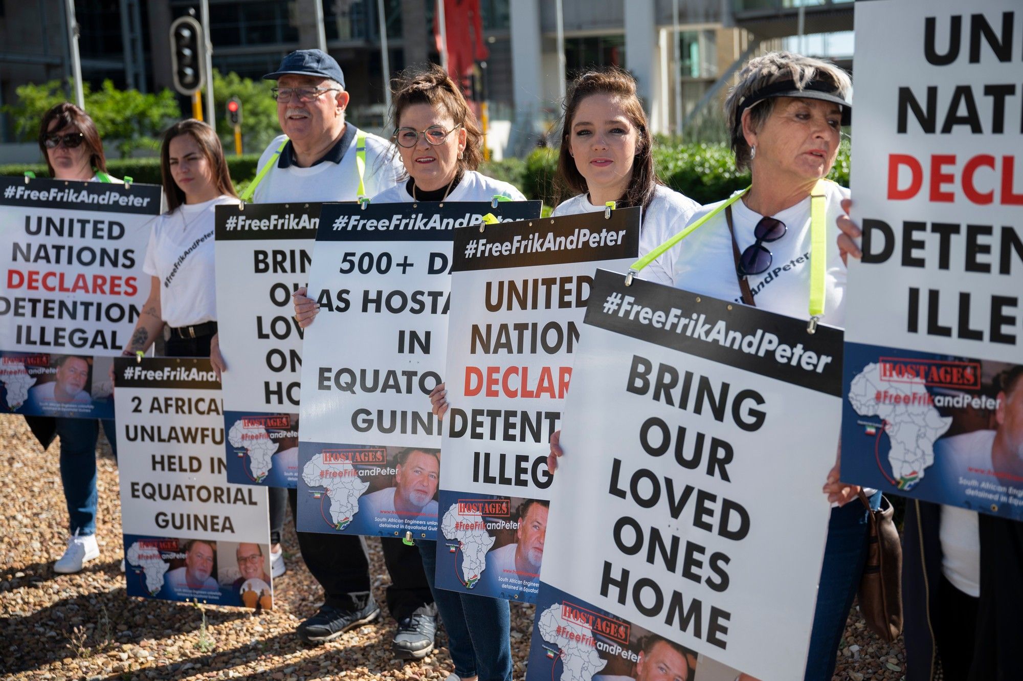 Families protest for release of SA engineers detained in Equatorial ...