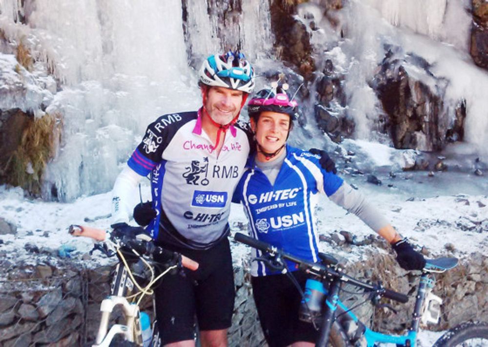 Cycling Sani Pass for quake victims