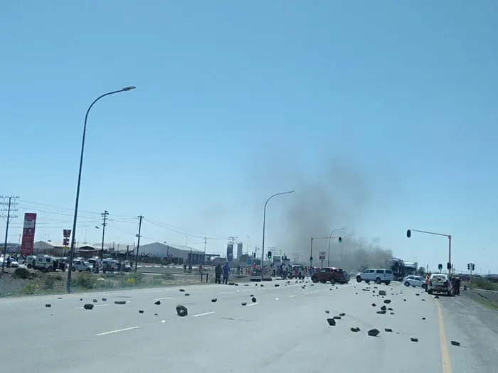 WATCH: Protest over scholar transport causes traffic chaos on N1 at ...