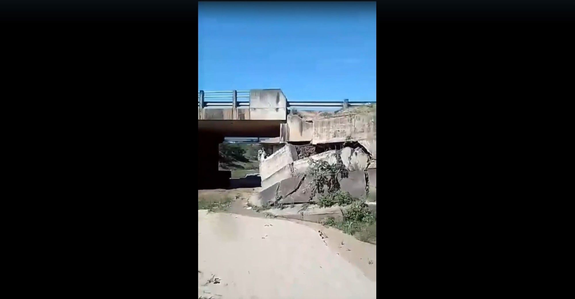 Critical bridge damage prompts emergency engineering evaluation