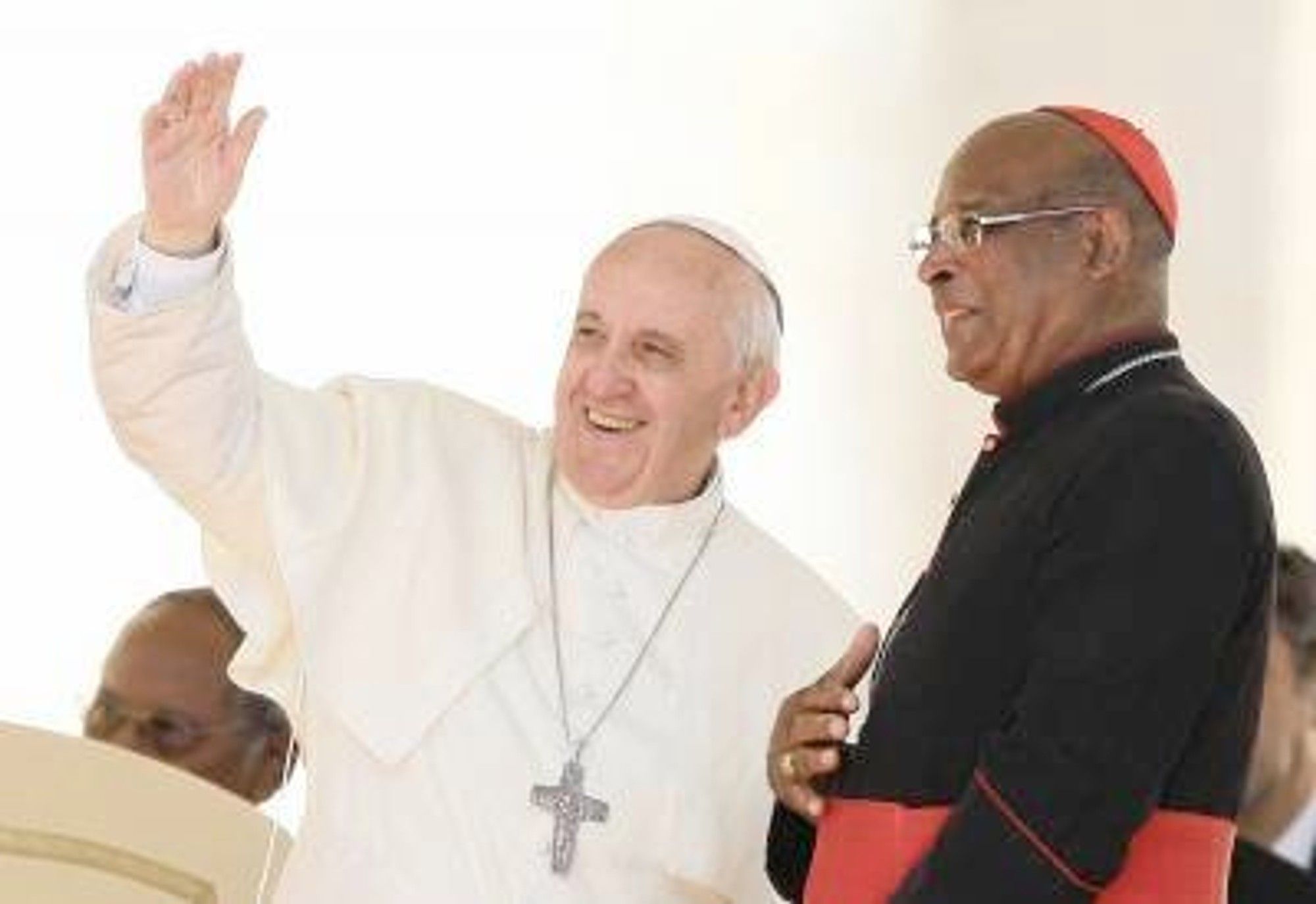 Cardinal Wilfrid Napier joins mourners at Pope Francis funeral