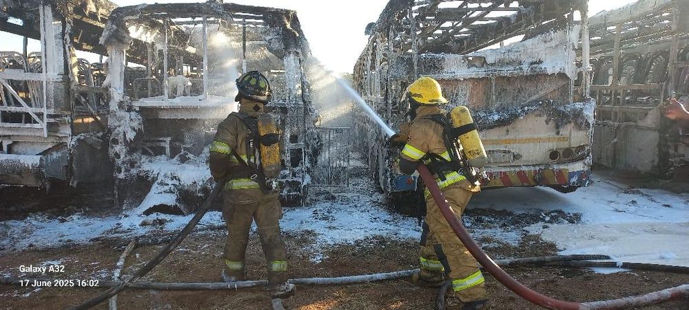 Fire destroys over 20 buses at Star Line Bus Company depot in Mabopane