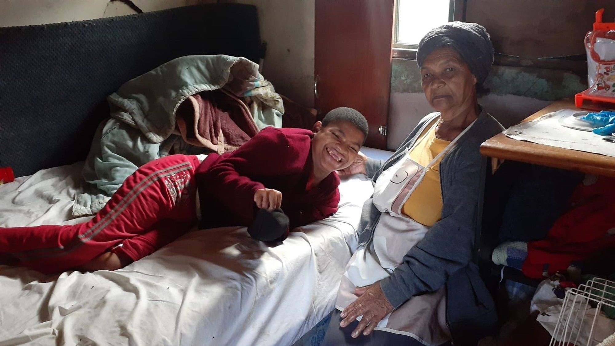 Ouma, 75, and two disabled children kept in the dark