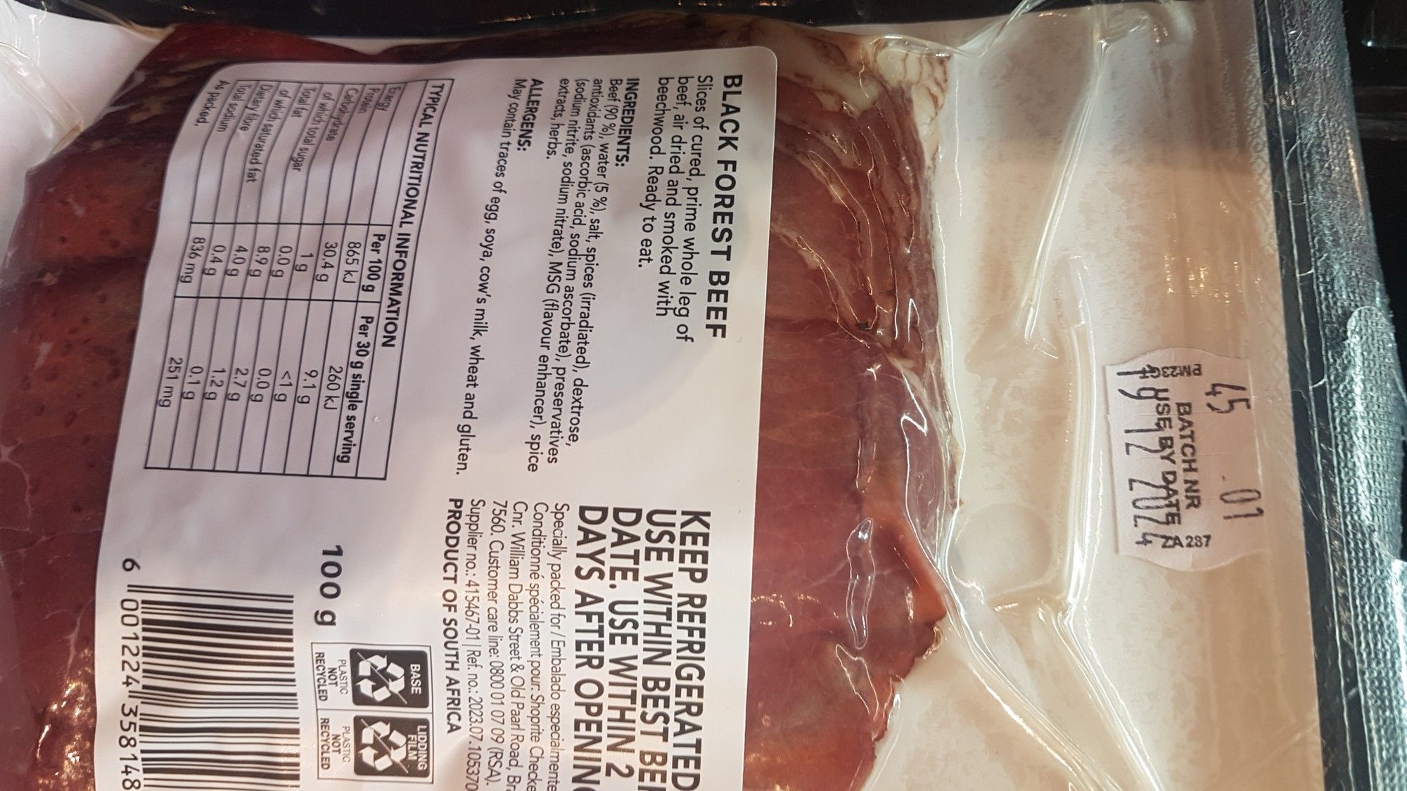 Customer raises alarm over expired cold meats at Checkers