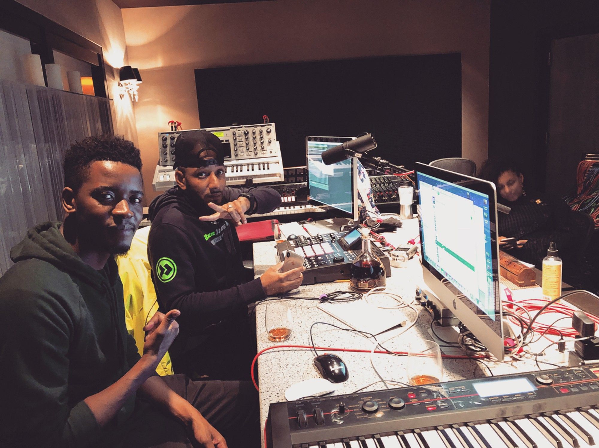 'Akanamali' producer in studio with Alicia Keys and Swizz Beatz