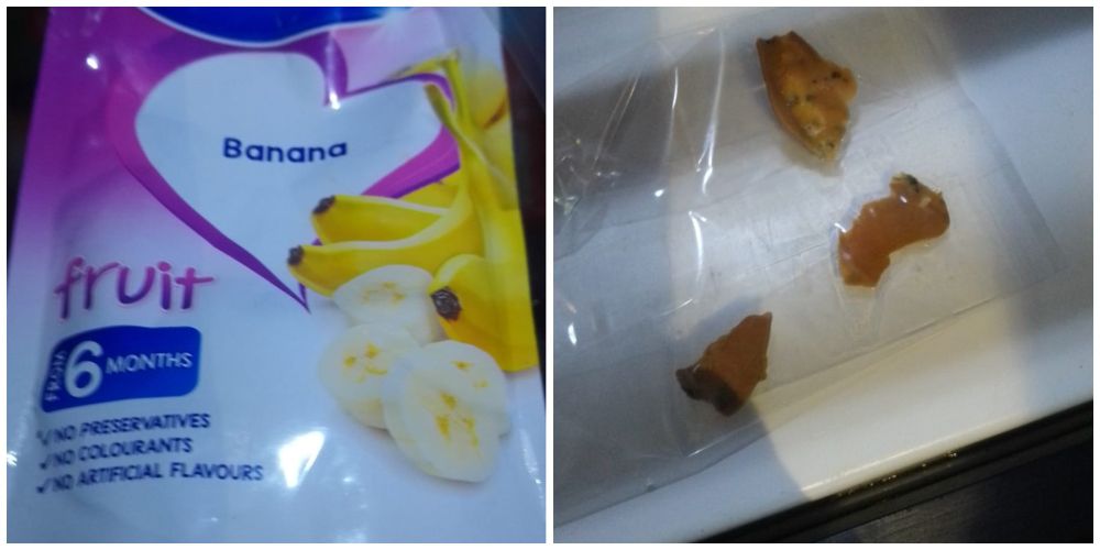 ‘My baby bit into a worm from a Purity puree pack’