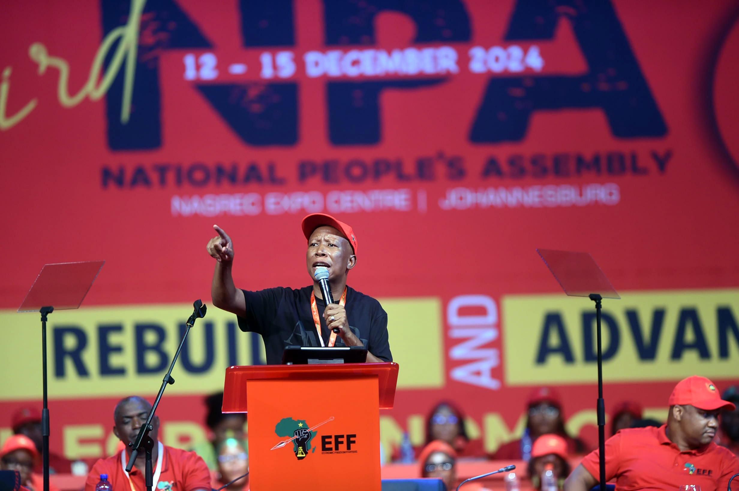 EFF' s newly elected leadership excludes Mbuyiseni Ndlozi, Julius Malema says anyone absent from ...