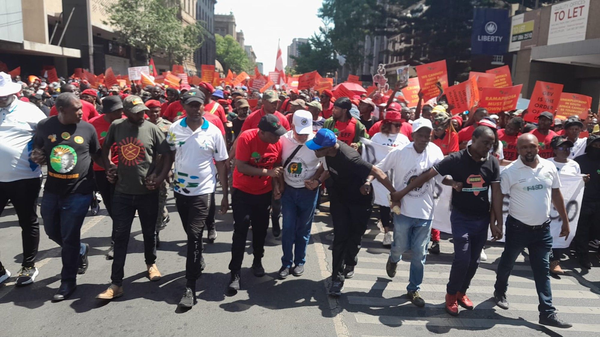 EFF march to Union Buildings as national shutdown intensifies