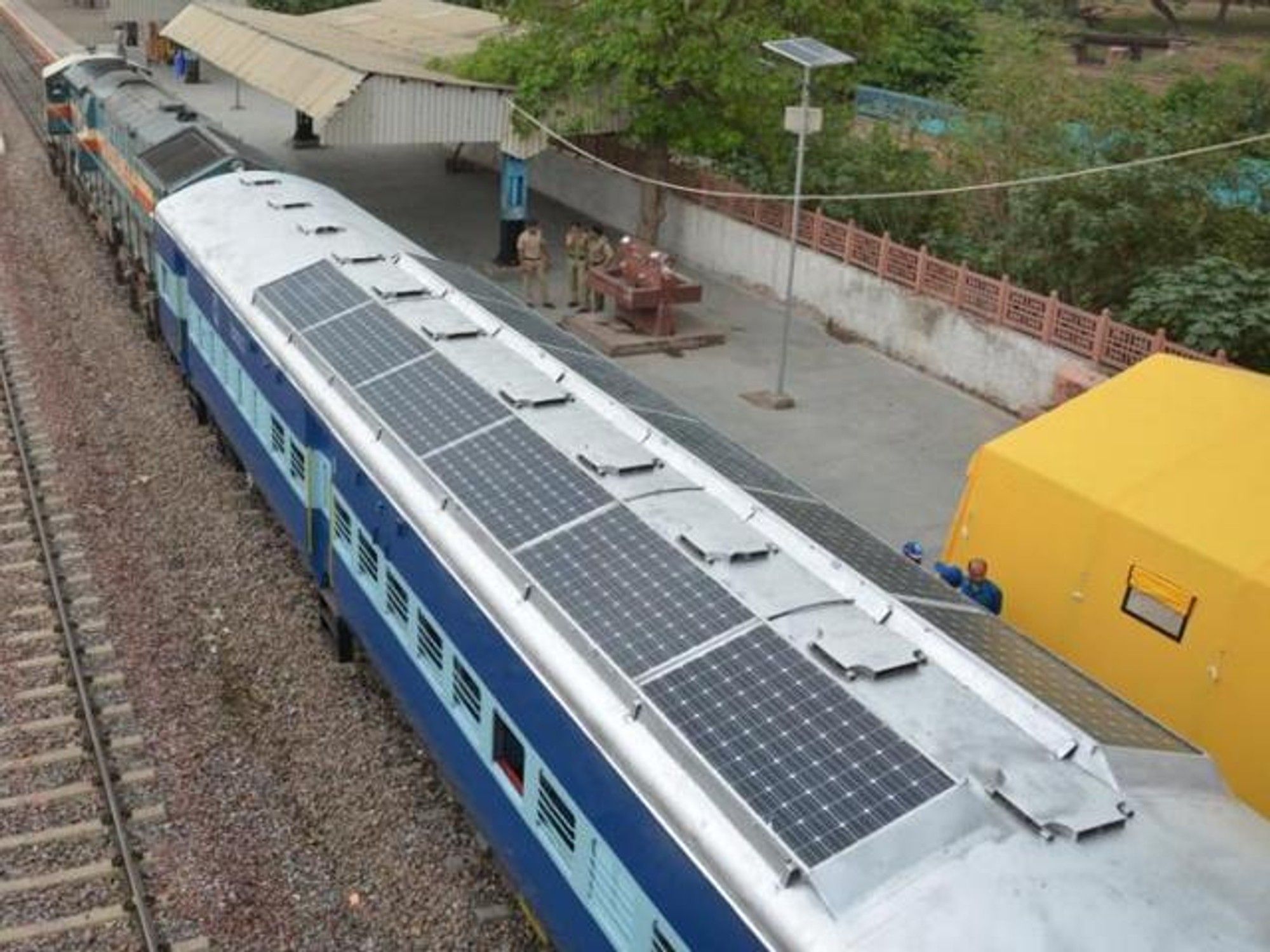 India's solar powered trains