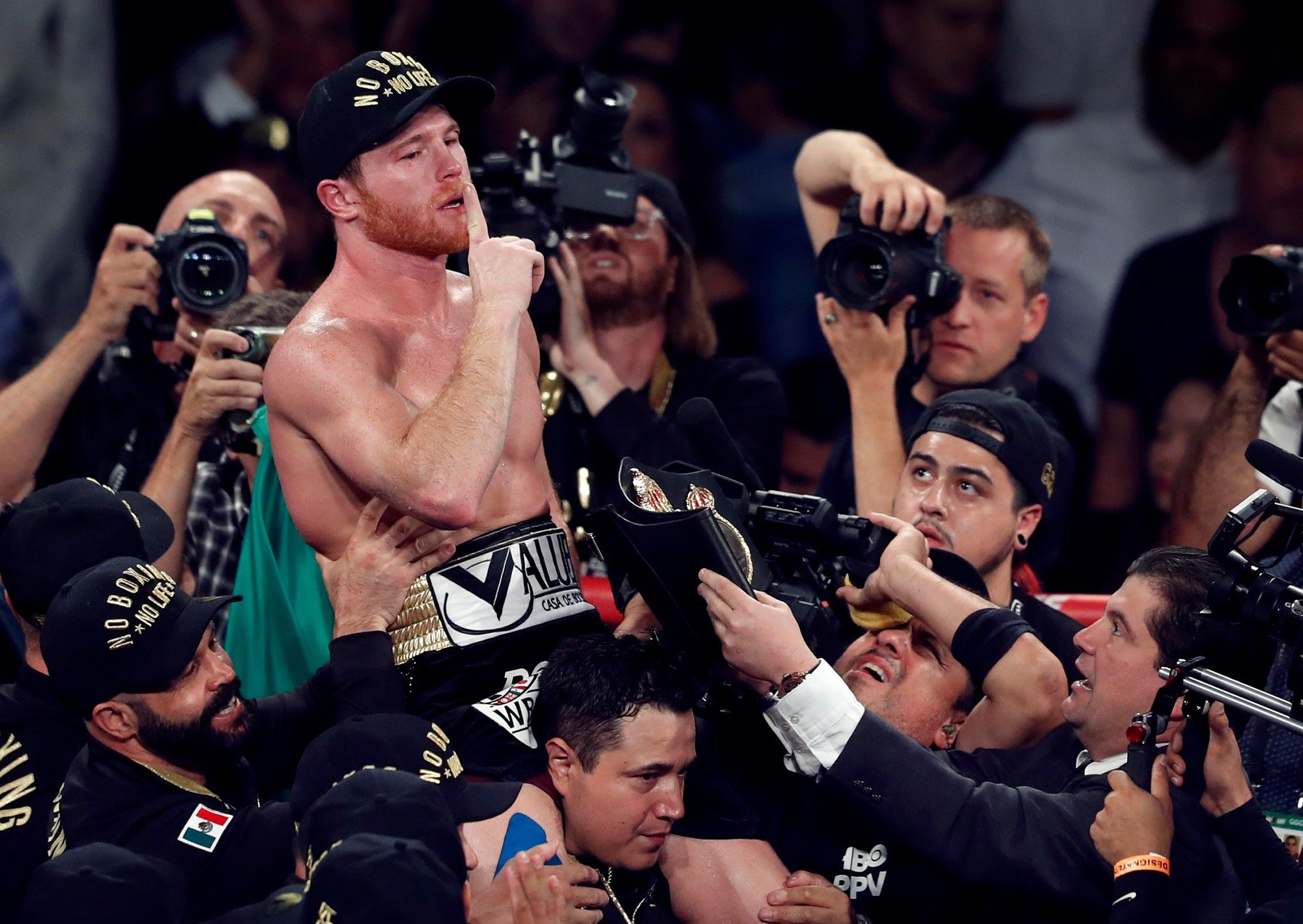 PICS: ‘A clear victory’ as Canelo Alvarez ends Golovkin’s unbeaten reign