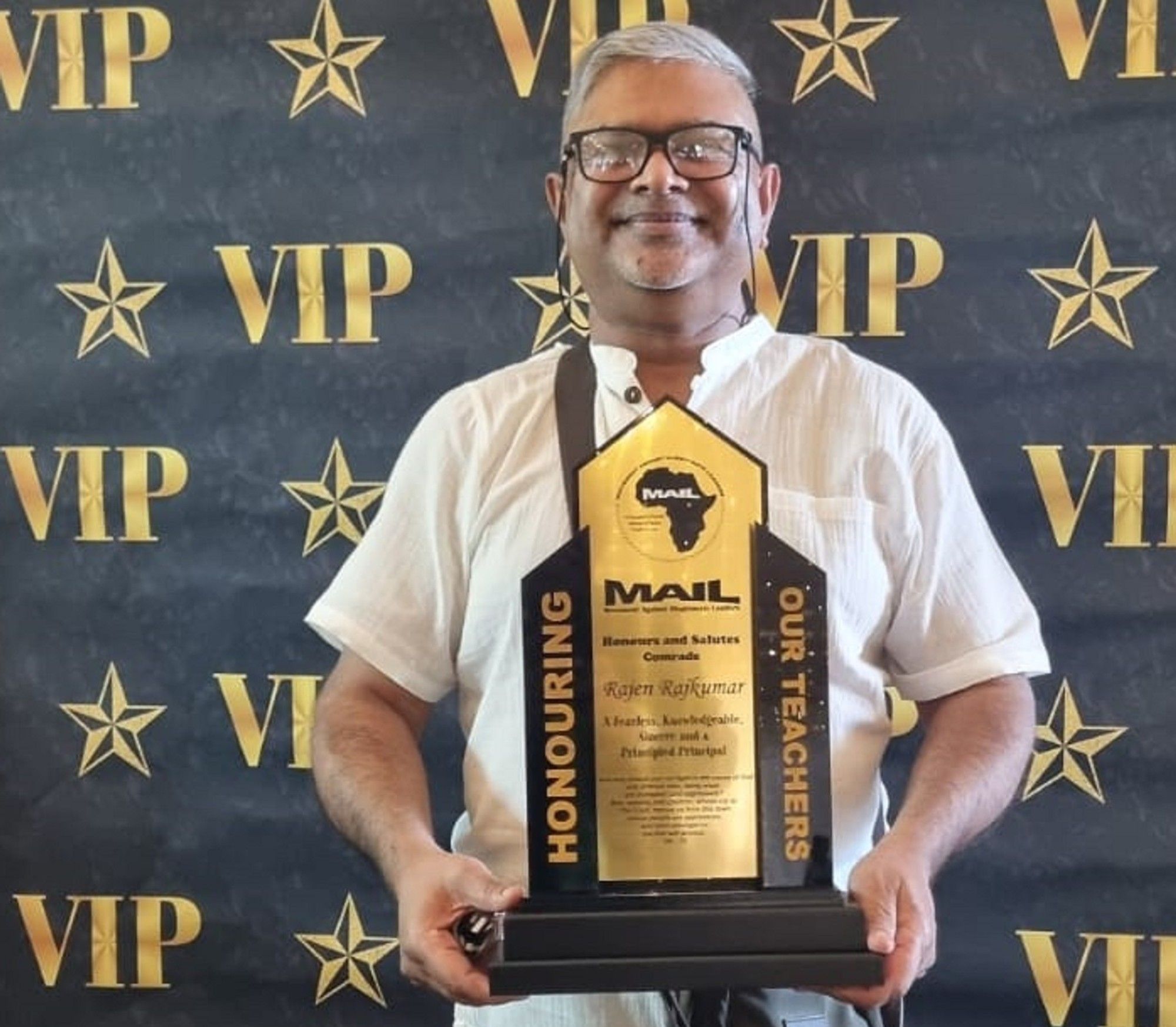 Praise for retired principal