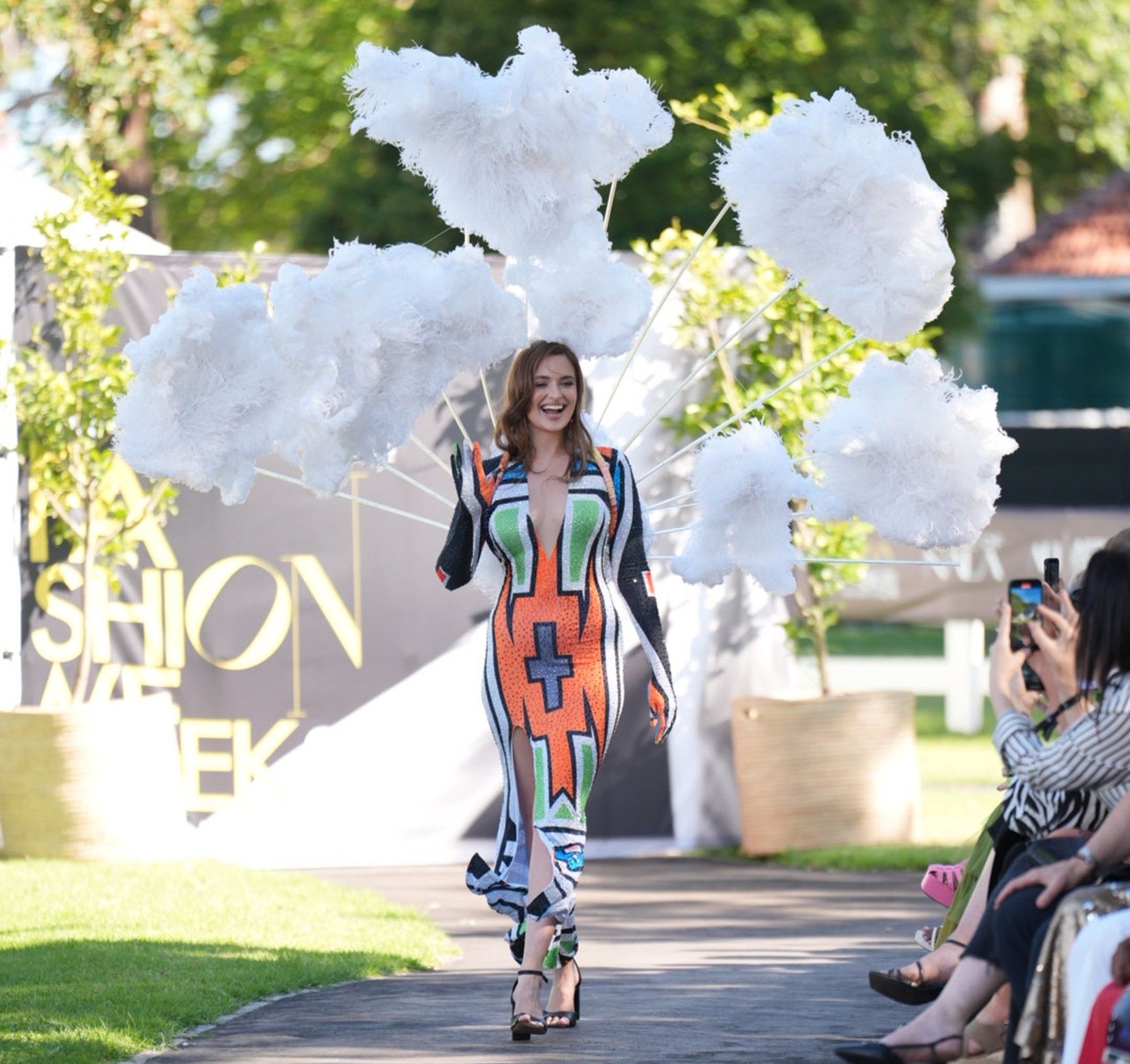 Mia le Roux unveils stunning Ndebele-inspired national costume at Cape ...