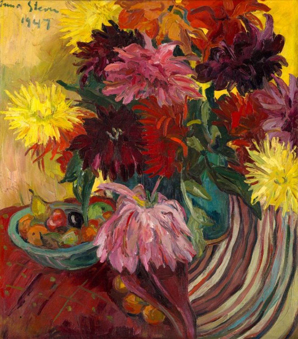 Irma Stern's 'Dahlias' to fetch R12 million today