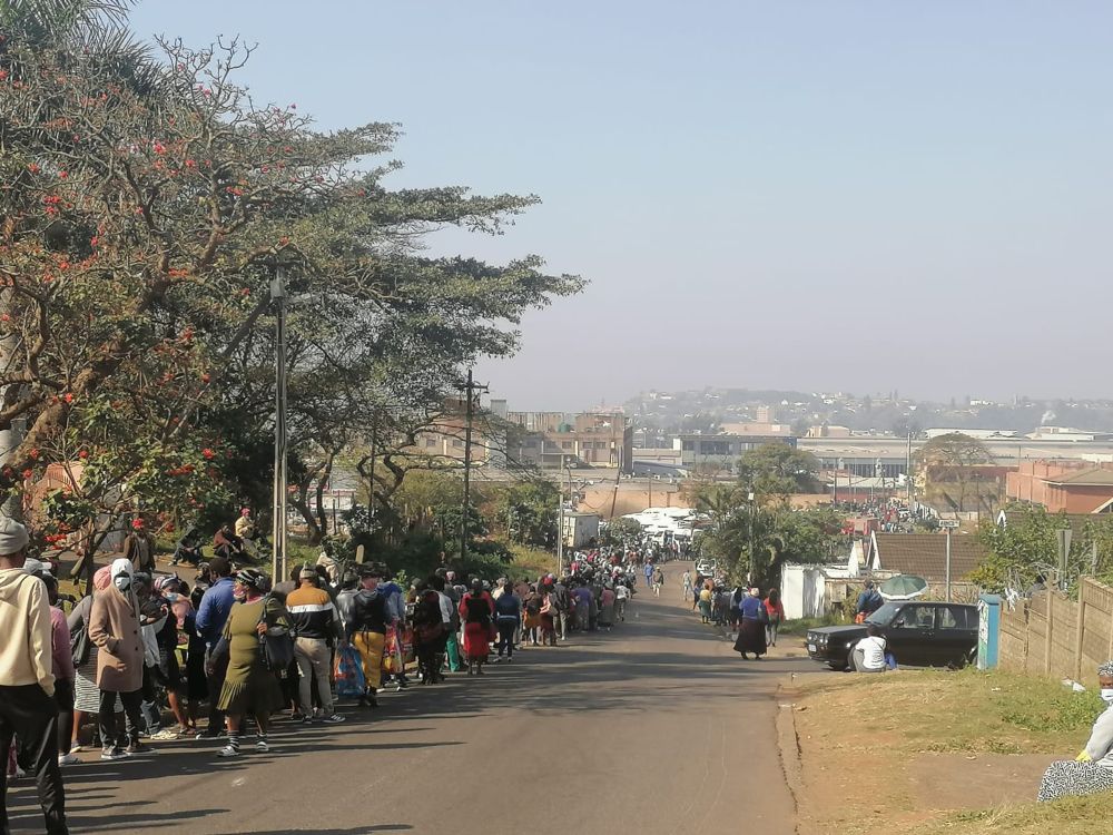 Food shortages leads to long queues in Durban