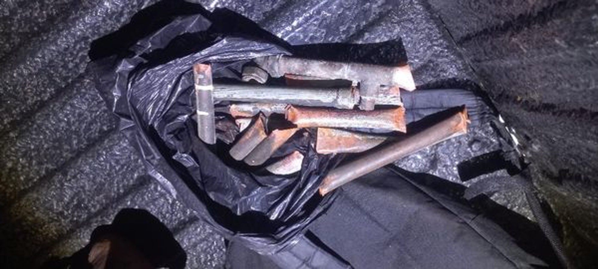 Copper pipe theft, suspect arrested