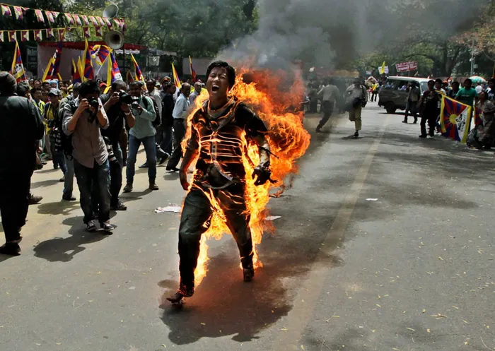 Tibetan teens set themselves on fire