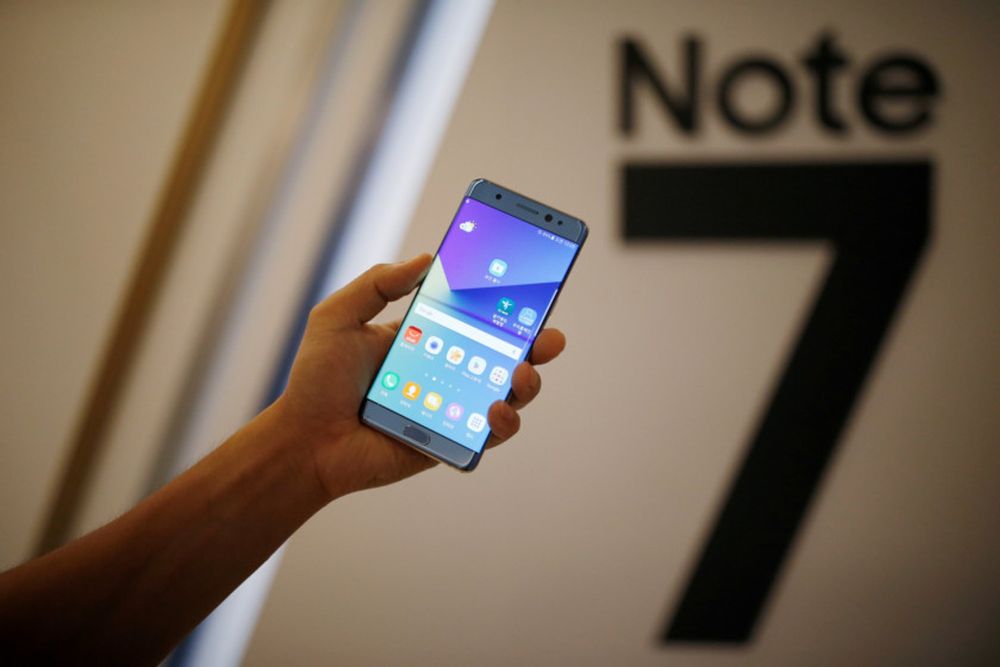 Samsung caps Note 7 battery charging